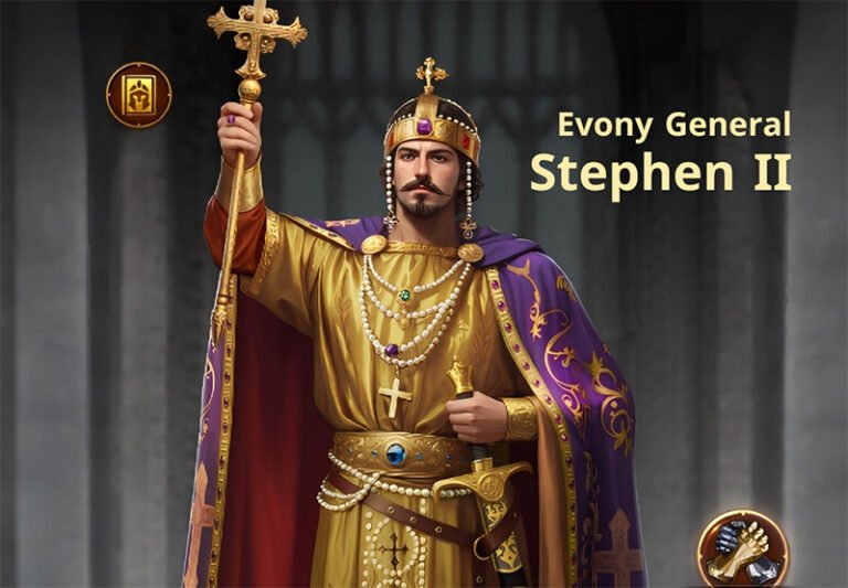 Evony Stephen II: An Excellent Siege Machine HP Buff General
